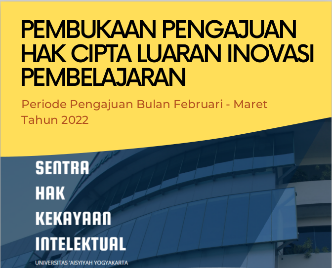 Poster Pembukaan Pengajuan Hak Cipta Luaran Inovasi Pembelajaran 2022 ...